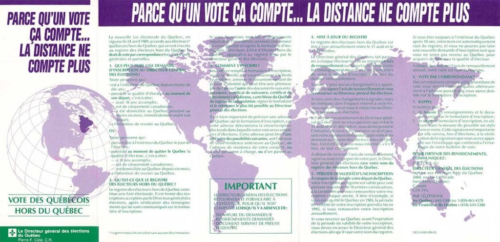 Élections Québec’s history – Élections Québec